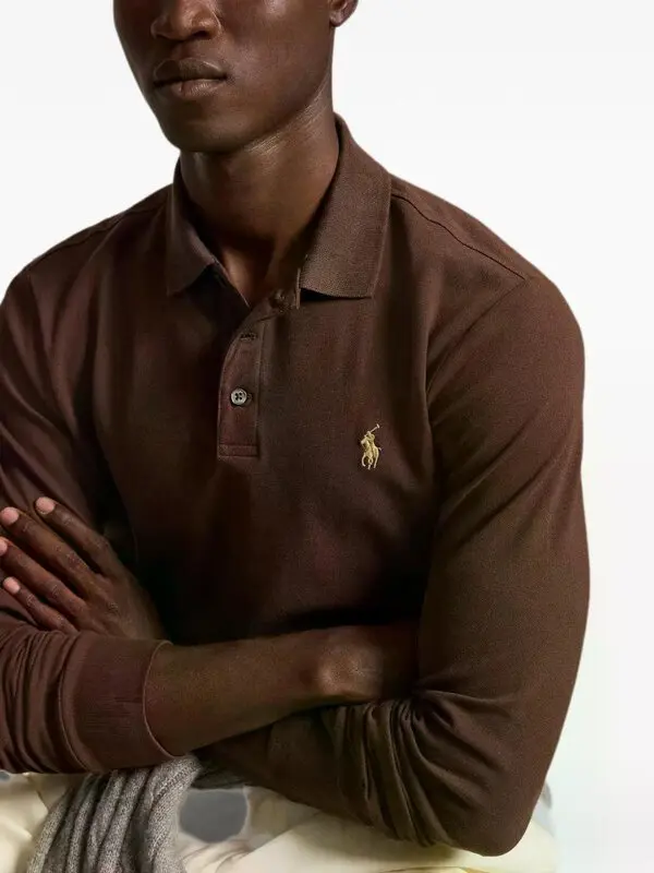 Polo Ralph Lauren Custom Slim Fit Mesh Polo Shirt