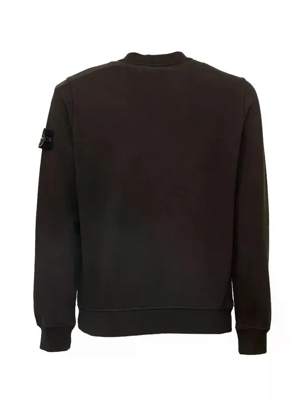 Stone Island Crew Neck Sweater With Logo Patch