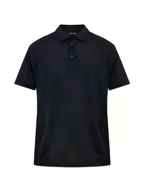 Giorgio Armani Short-sleeve Polo Shirt - Blue