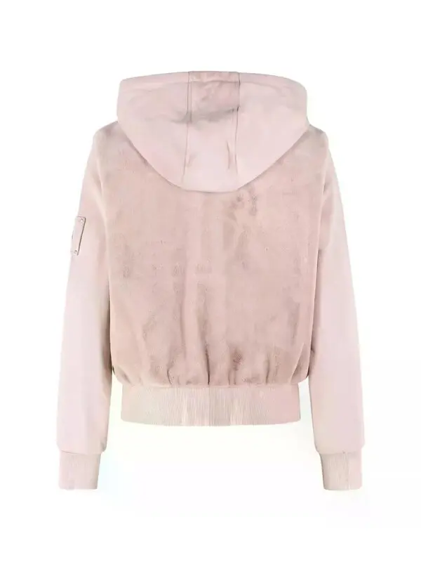 Moose Knuckles Bunny Faux-fur Hoodie - Pink