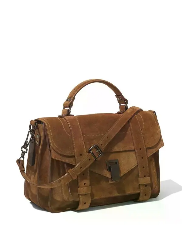 Proenza Schouler Medium Ps1 Suede Crossbody Bag - Brown