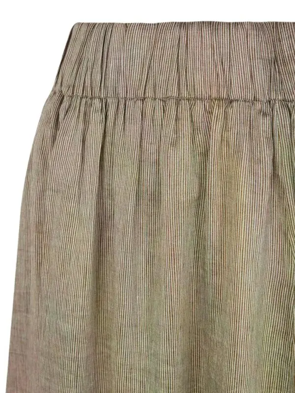 CORTANA Aria Striped Maxi Skirt