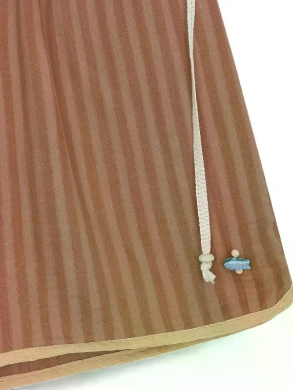 YOUNG N SANG Striped Drawstring Shorts