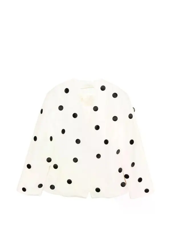 DESTREE Polka-dot Button-embellished Jacket