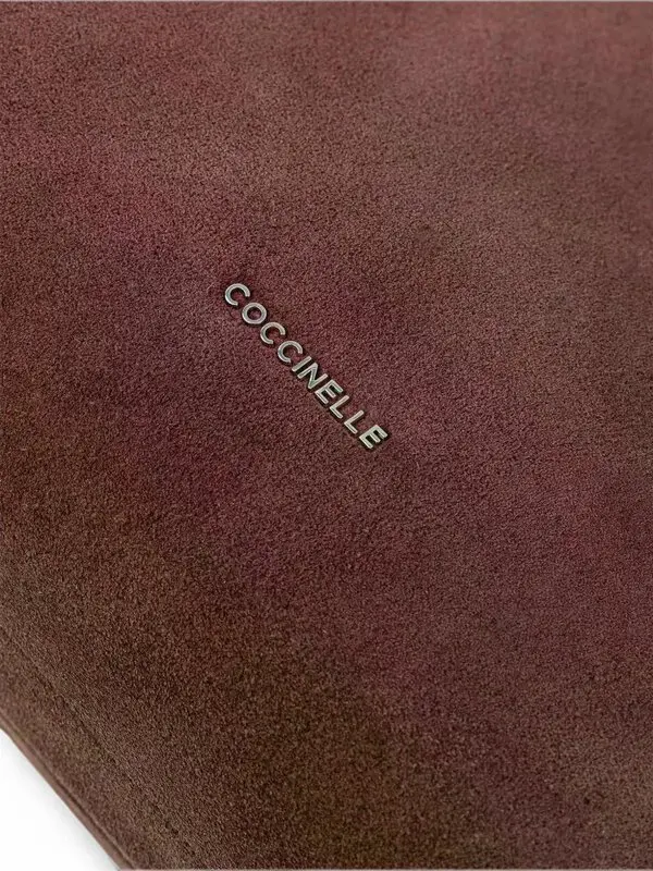 COCCINELLE Small Braided-handle Suede Tote Bag