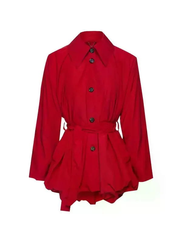 Magda Butrym Belted Bubble-hem Coat