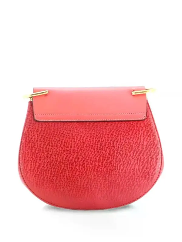 Chloé Drew Leather Small Crossbody Bag - Red