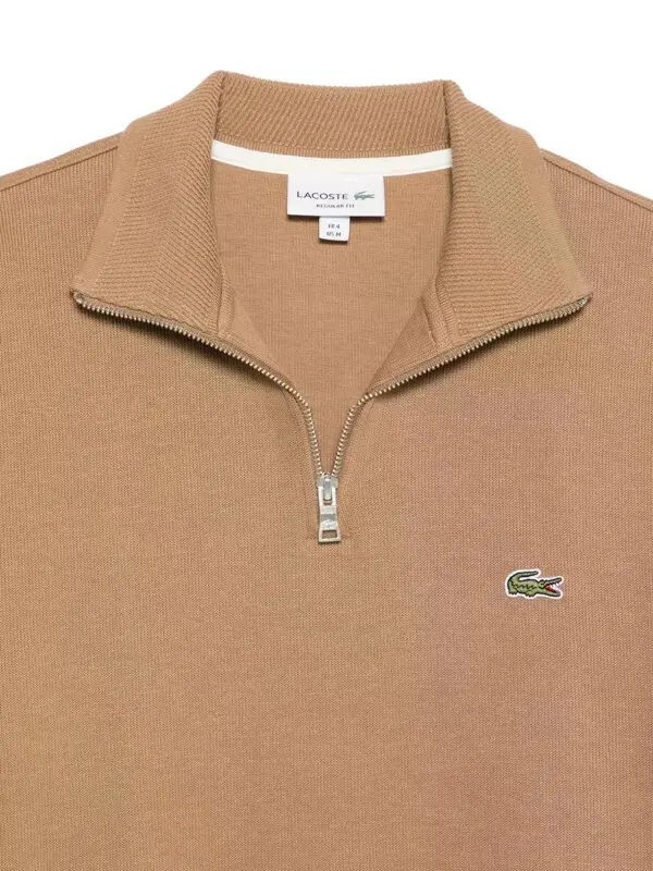 Lacoste Logo-patch Zip-fastening Polo Shirt