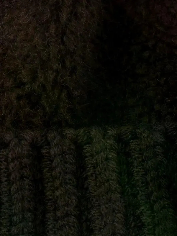 Prada Fleece And Wool Beanie With Enameled Triangle Logo