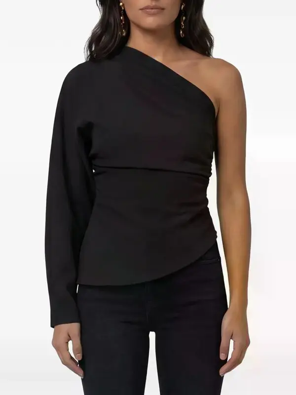 Federica Tosi One-shoulder Draped Blouse