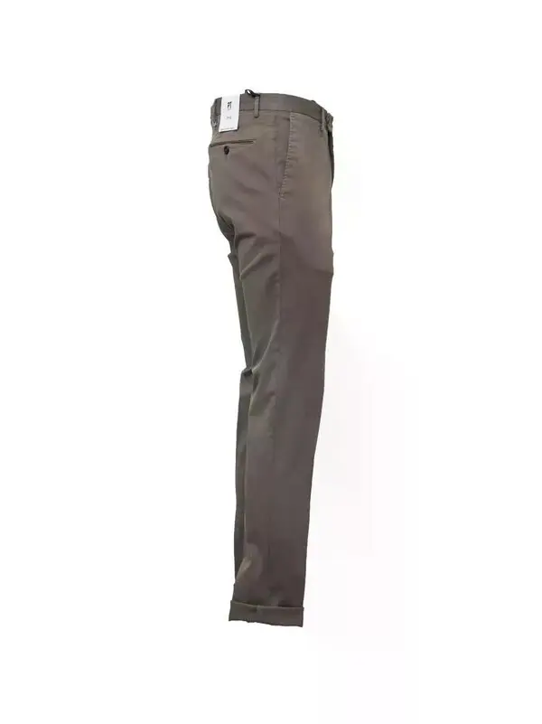 PT TORINO Pressed-crease Slim-fit Trousers