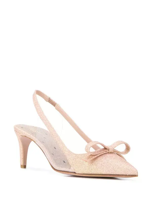 Red Valentino Sandie Glitter Slingback Pumps