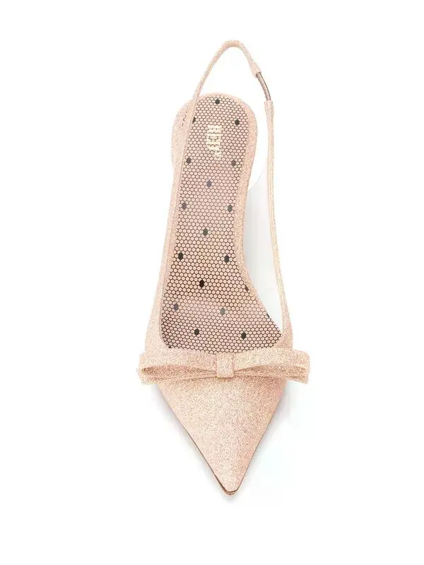 Red Valentino Sandie Glitter Slingback Pumps
