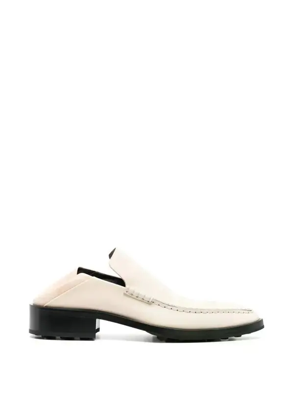 JIL SANDER Pointed-toe Leather Loafers