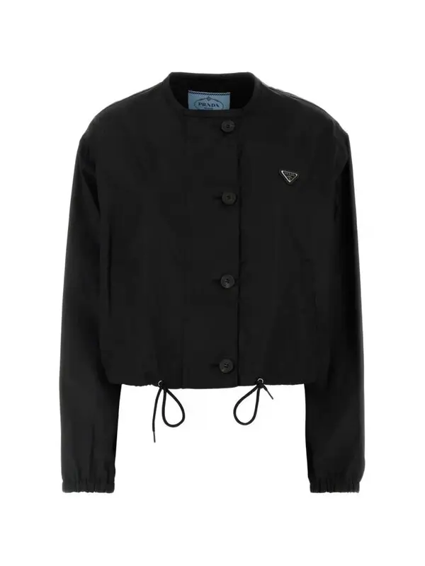 Prada Re-nylon Logo Plaque Jacket