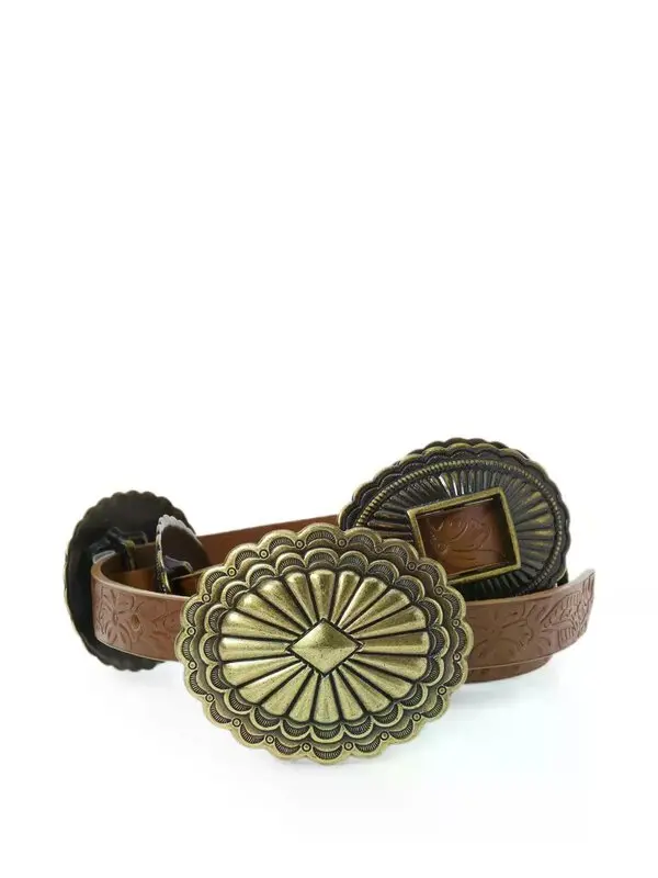 The Great. Embossed Concho Belt