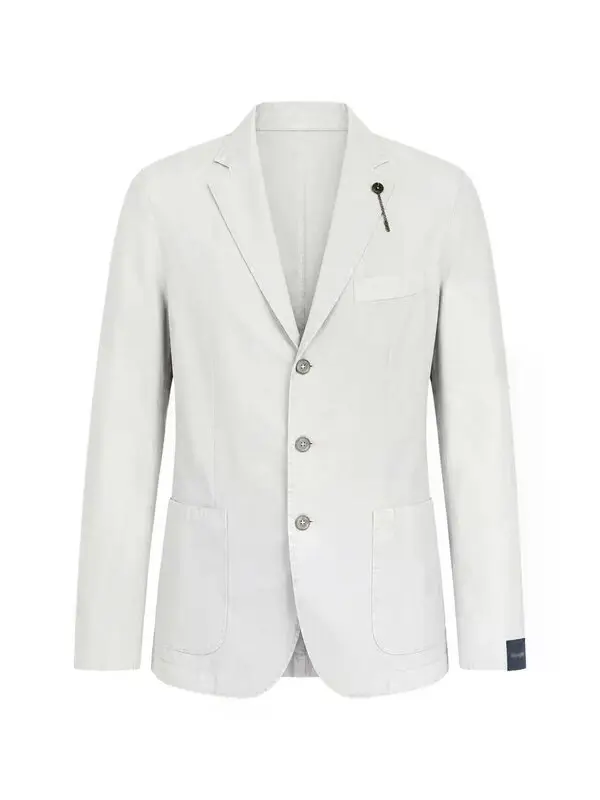 SANTANIELLO Pin-detail Single-breasted Blazer