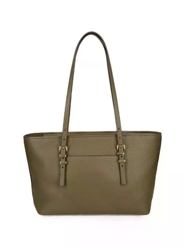 Michael Kors Logo-plaque Buckled Tote Bag - Green
