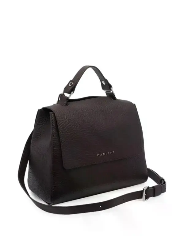 Orciani Sveva Pebbled Leather Clutch Bag