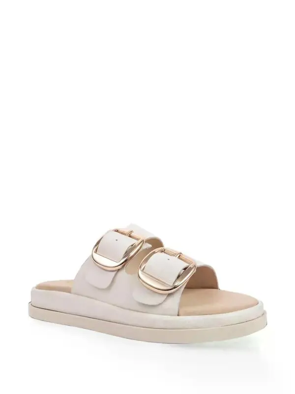 SERGIO MORETTI FIRENZE Buckle-fastening Leather Sandals