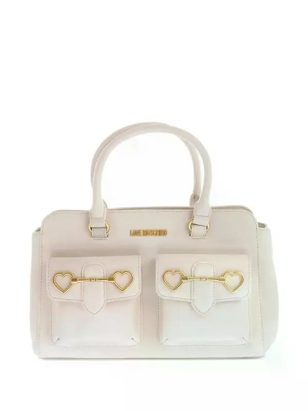 Moschino Heart-motif Pocket Tote Bag