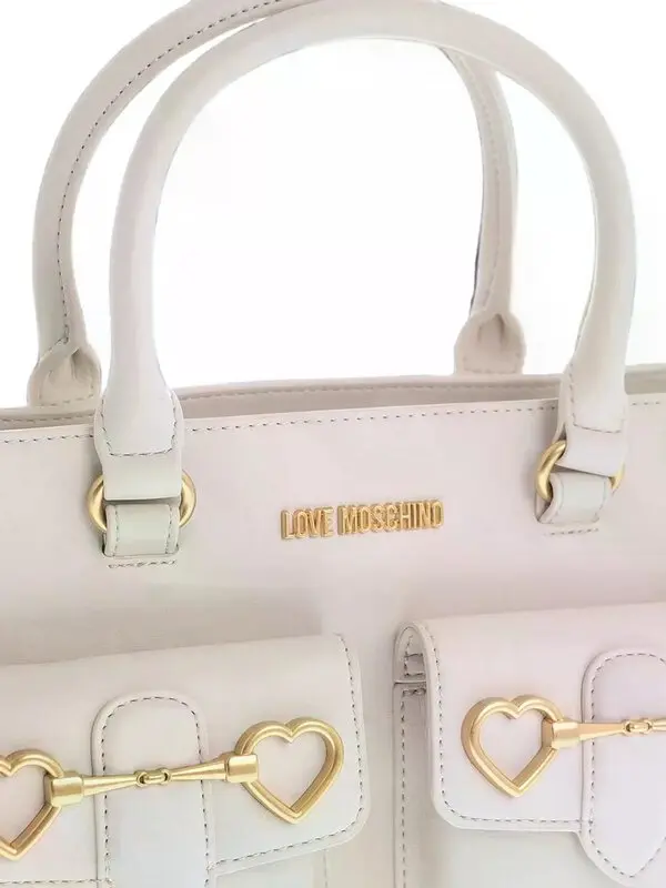 Moschino Heart-motif Pocket Tote Bag