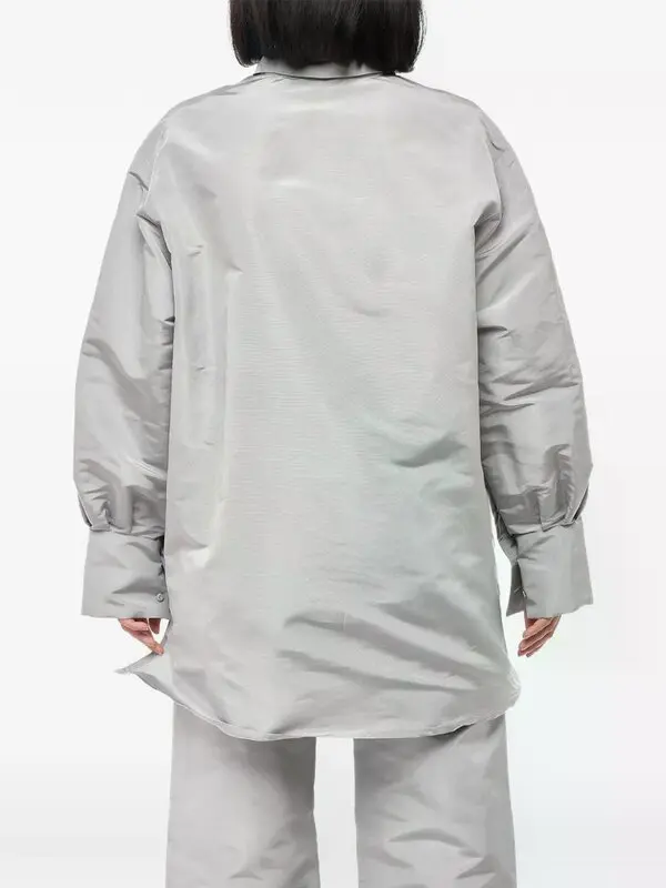 SUPER BLOND Oversized Silk Organza Blouse