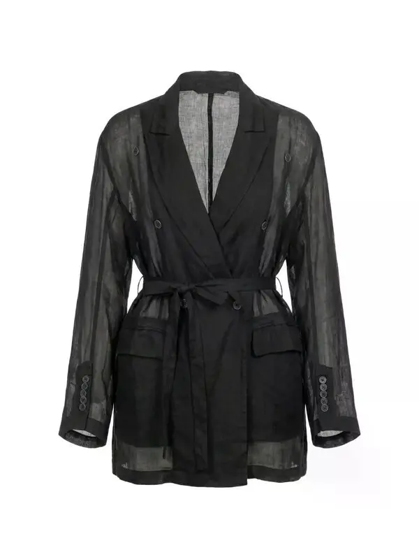 Masnada Double-breasted Belted Jacket