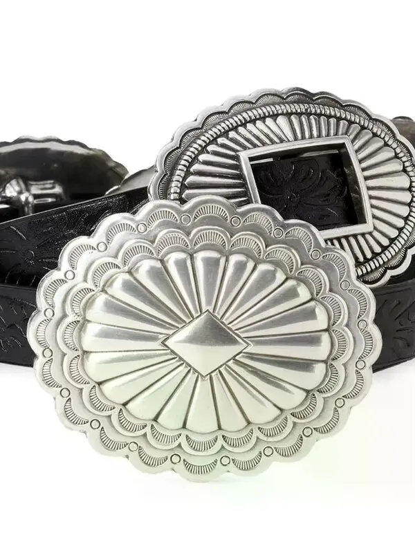 The Great. X Stetson Embossed Concho Belt
