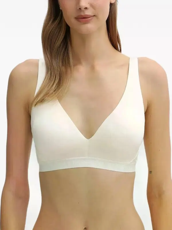 Emporio Armani Logo Bra - White