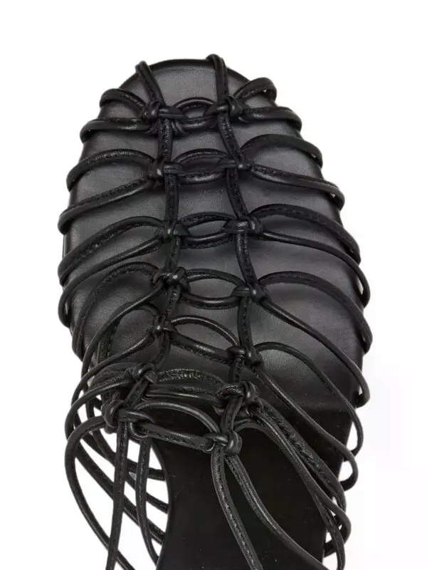 Proenza Schouler Nappa Leather Knot Detail Sandals