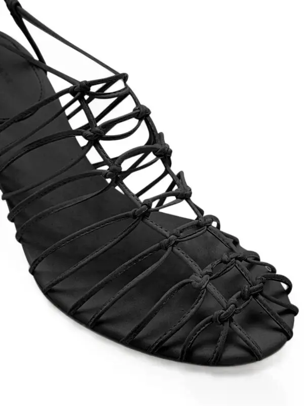 Proenza Schouler Nappa Leather Knot Detail Sandals