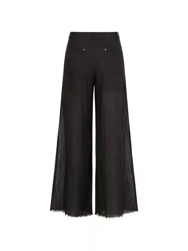 Masnada Baggy Frayed-edge Trousers