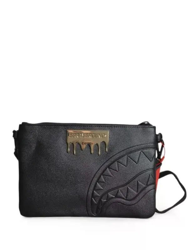 SPRAYGROUND Shark Mouth Plaque Clutch Bag