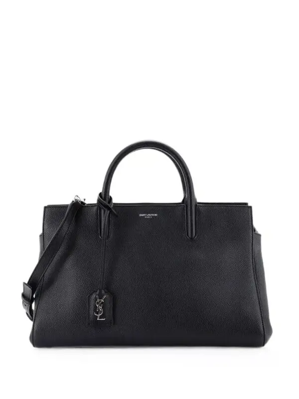 Saint Laurent Rive Gauche Cabas Leather Small Tote Bag