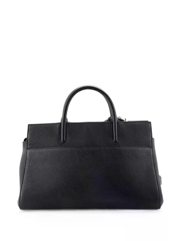 Saint Laurent Rive Gauche Cabas Leather Small Tote Bag