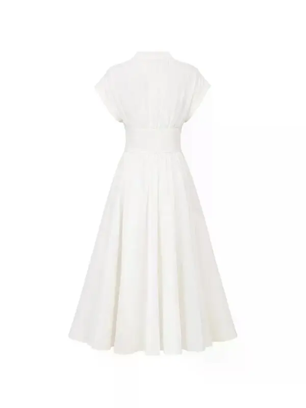 Alexis Riviera Eyelet-embellished Midi Dress