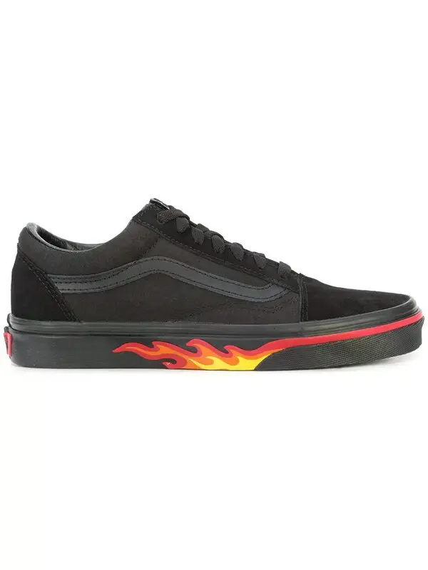 VANS Old Skool Flame Lace-up Sneakers - Black