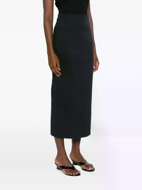 Issey Miyake High-waisted Midi Skirt