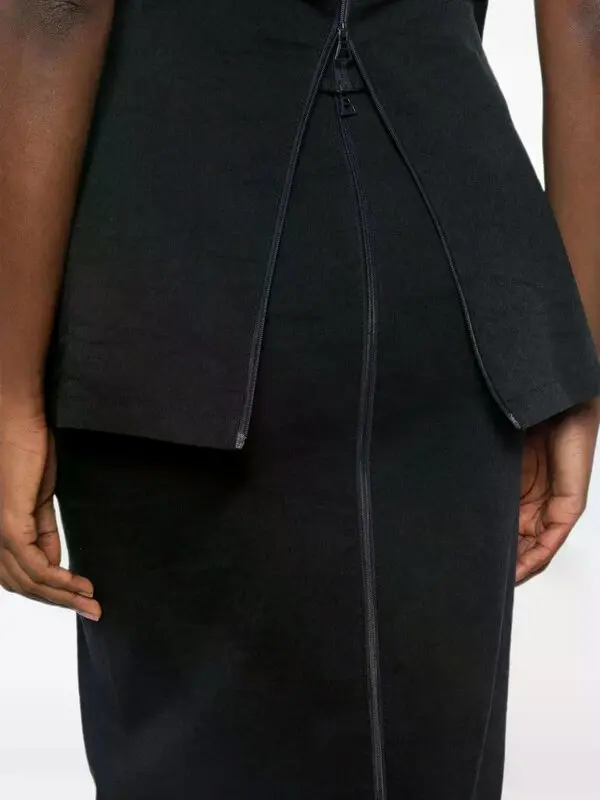 Issey Miyake High-waisted Midi Skirt