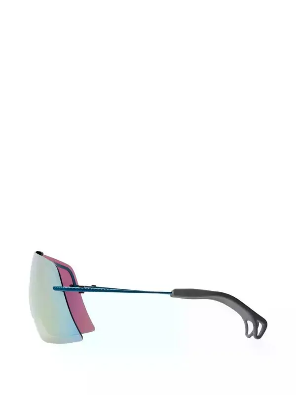 DISTRICT VISION Oversized Mirrored Lens Sunglasses