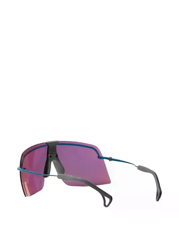 DISTRICT VISION Oversized Mirrored Lens Sunglasses