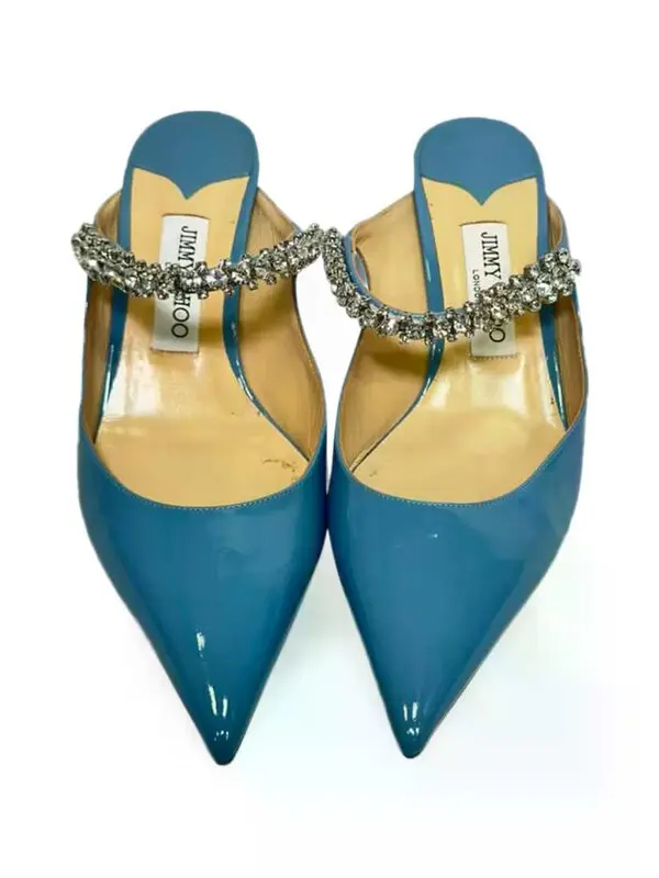 JIMMY CHOO 2010 Bing Crystal-strap Mules
