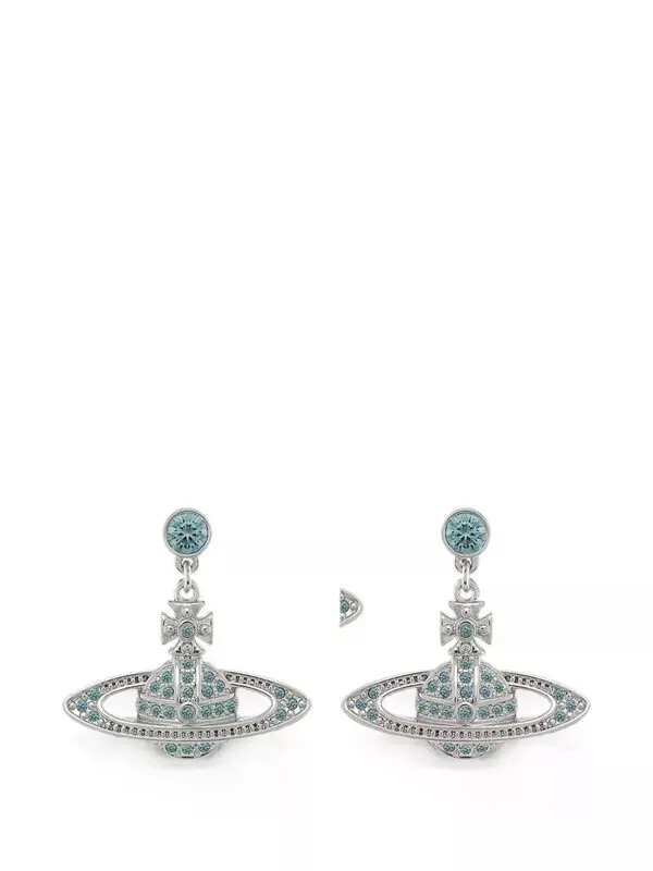 VIVIENNE WESTWOOD Mini Bas Relief Drop Earrings - Silver