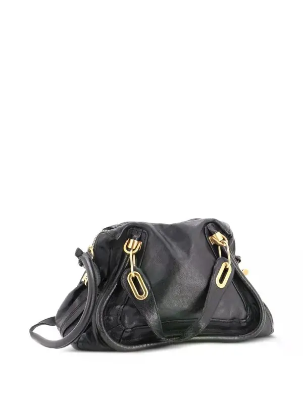 Chloé Paraty Medium Leather Satchel - Black