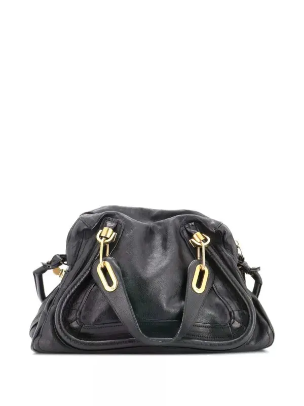 Chloé Paraty Medium Leather Satchel - Black