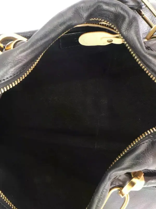 Chloé Paraty Medium Leather Satchel - Black