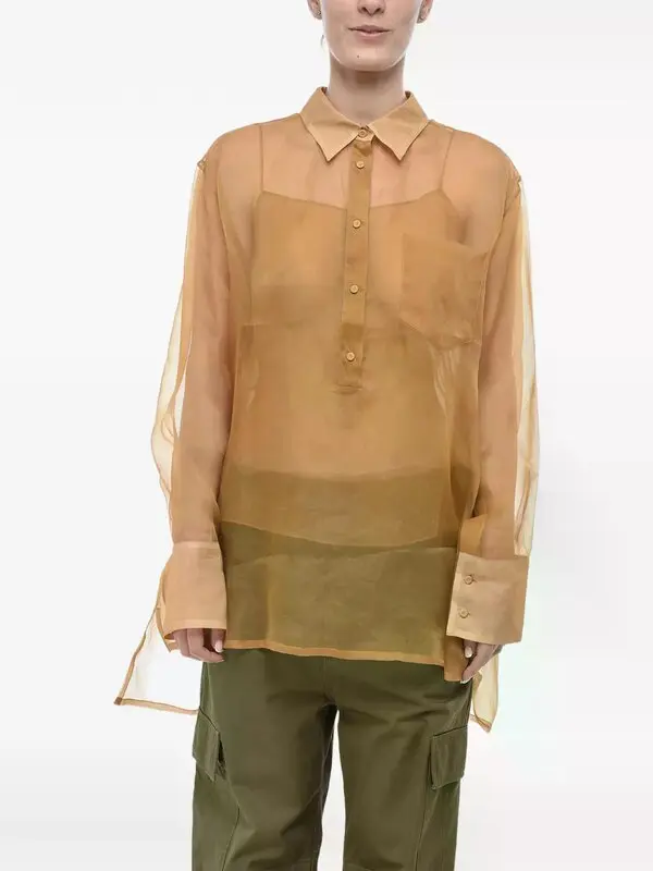 SUPER BLOND Silk Organza Shirt