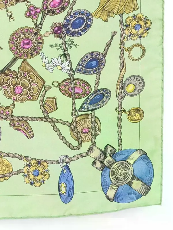 Versace Broken Jewels Silk Scarf