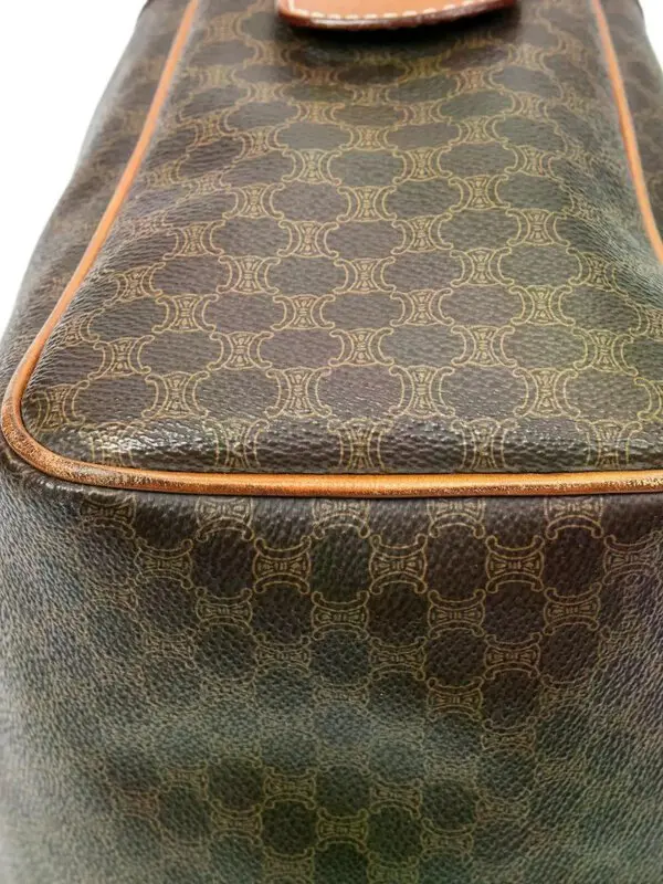 Celine Small Macadam Leather-trim Tote Bag